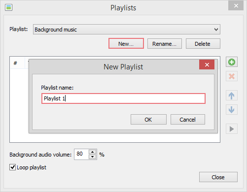 Working with the Playlists