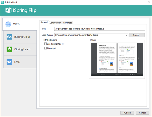 Getting Started with iSpring Flip