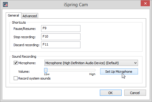 Setting Up the Microphone