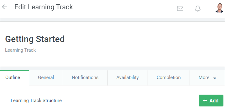 Actions with Learning Tracks