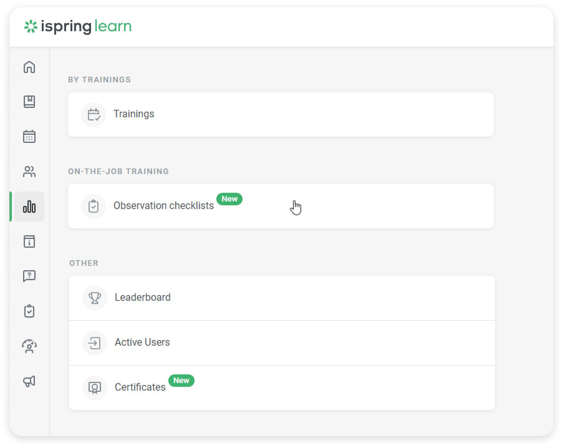 Observation Checklists