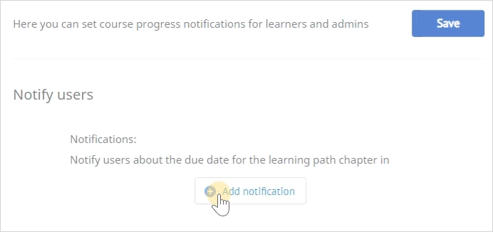 Learning Path Notifications