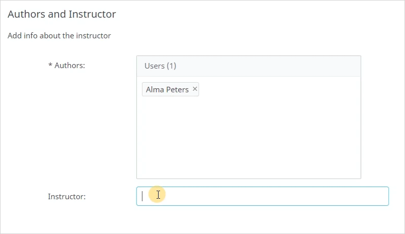 Adding An Instructor To A Course