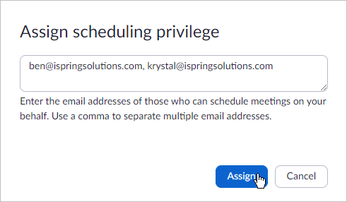 Scheduling Privilege