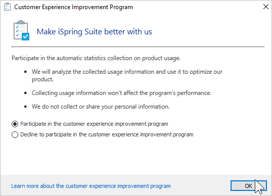 Customer Experience Improvement Program