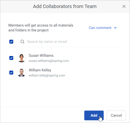 Adding Project Collaborators Adding Project Collaborators
