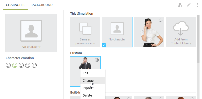 Creating a Custom Character