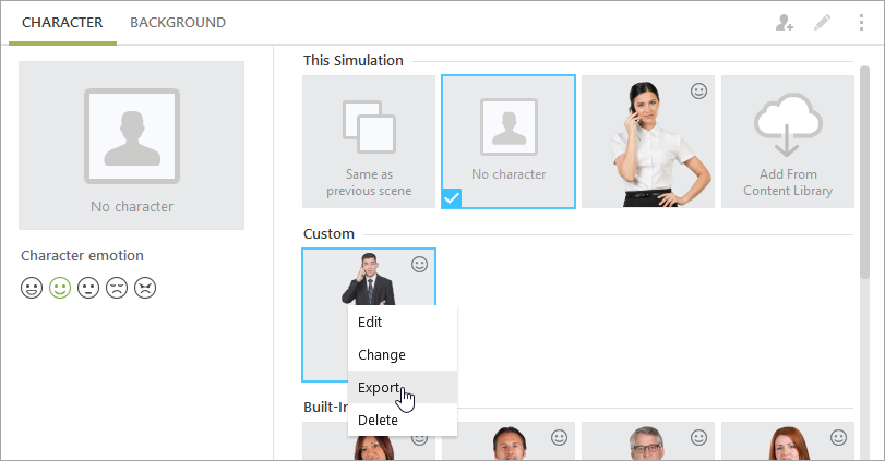 Creating a Custom Character