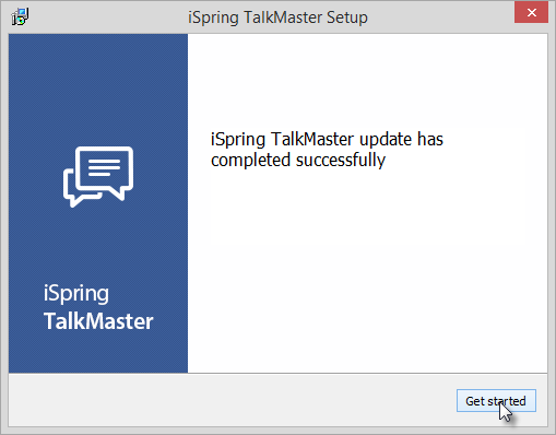 Updating iSpring TalkMaster