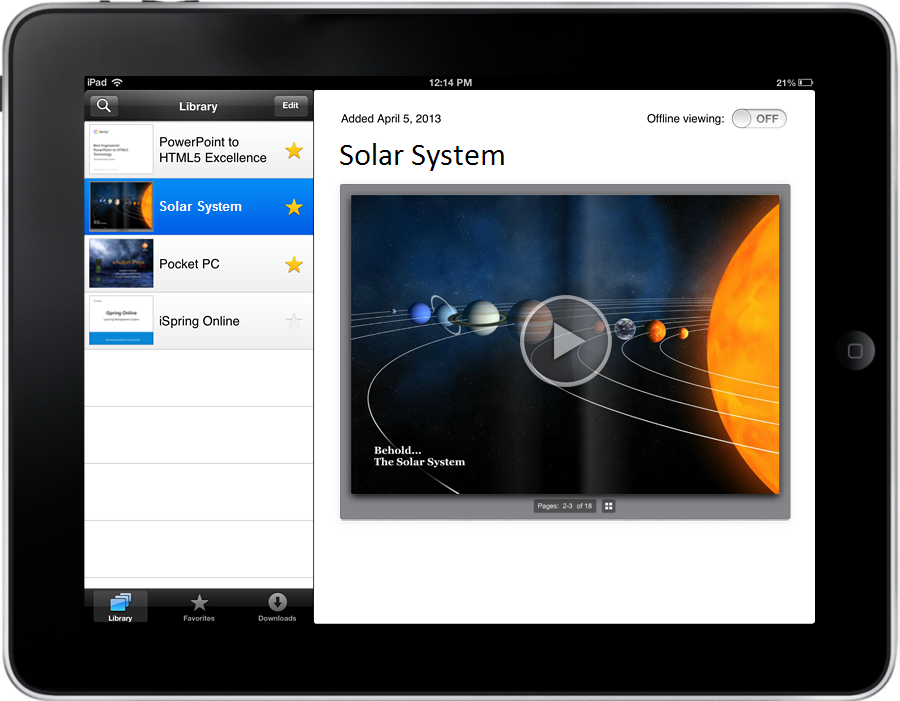 Publishing to iSpring Viewer