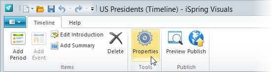 Timeline Properties