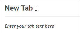 Tabs