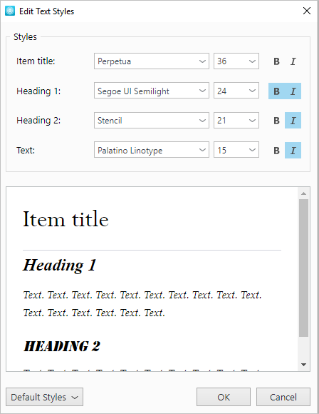 Adding and Formatting Text