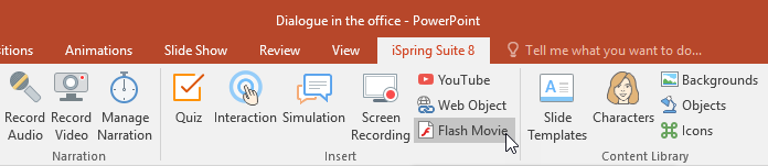 Inserting Flash Movies