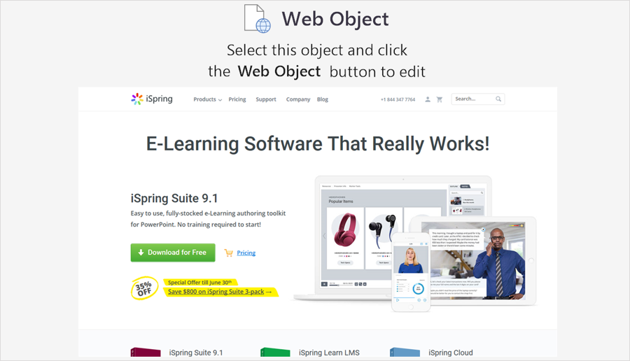 Inserting Web Objects