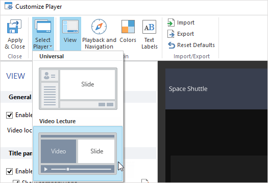 Video Lecture Player
