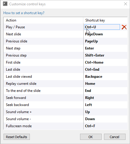 Playback and Navigation Settings