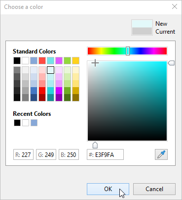 Color Scheme Settings