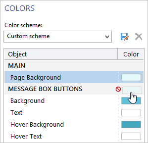 Color Scheme Settings