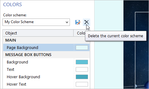 Color Scheme Settings
