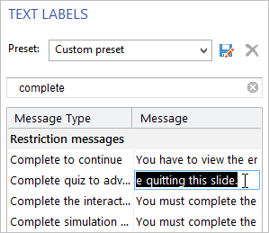 Texts and Labels