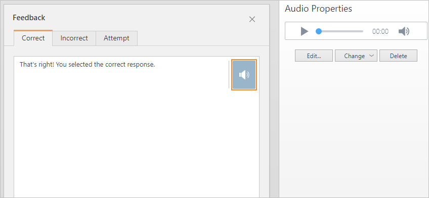 Adding Audio to Feedback