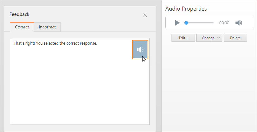 Adding Audio to Feedback