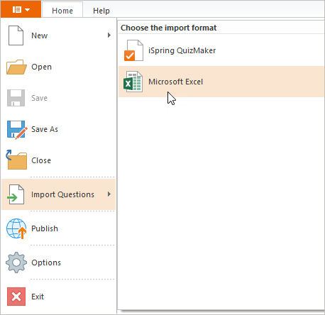 Importing Questions from Excel