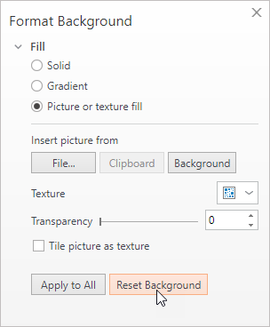 Picture or Texture Fill