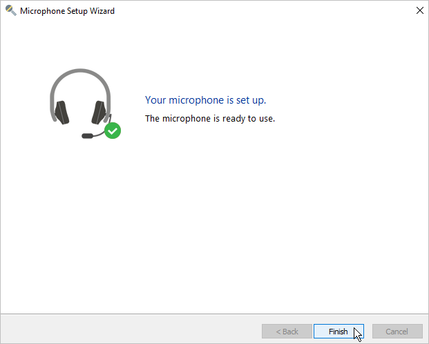 Setting Up the Microphone